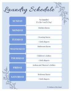 6 Simple Steps to Create an Effective Laundry Schedule - Outlines of ...