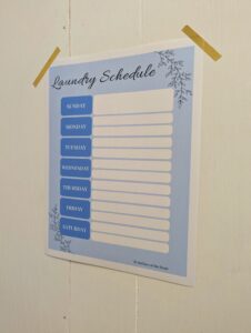 6 Simple Steps to Create an Effective Laundry Schedule - Outlines of ...