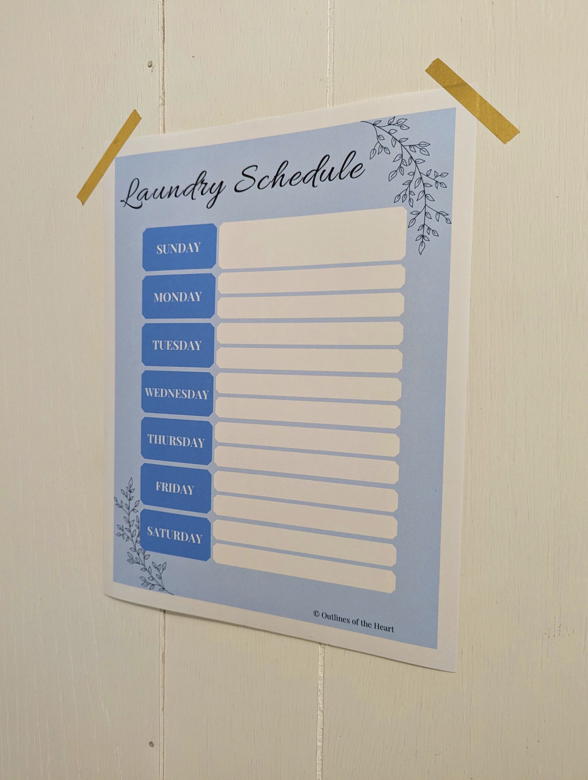 6 Simple Steps to Create an Effective Laundry Schedule - Outlines of ...